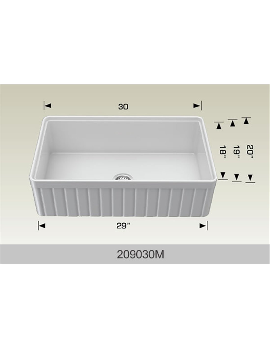 Buy Bosco209933 Fireclay Apron Series Kitchen Sink at Discount Price at ...